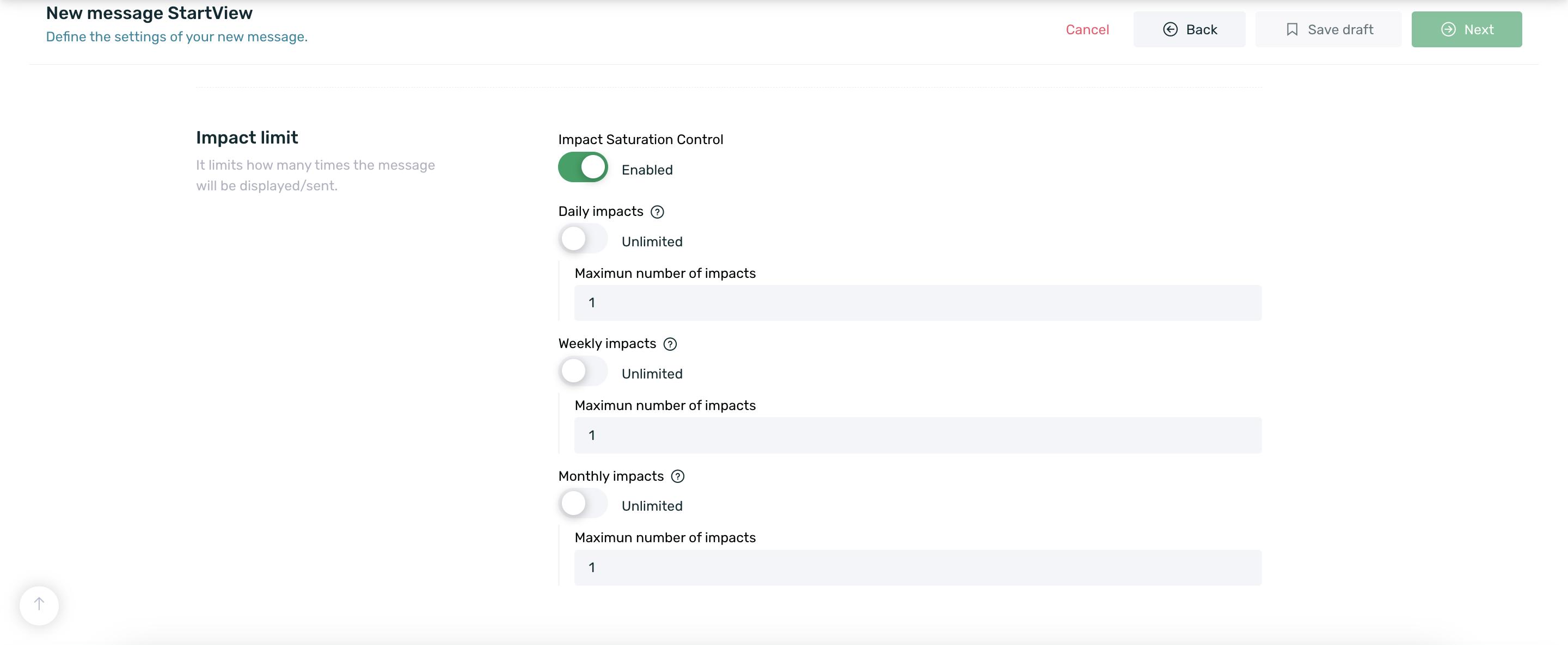 Saturation control | EMMA